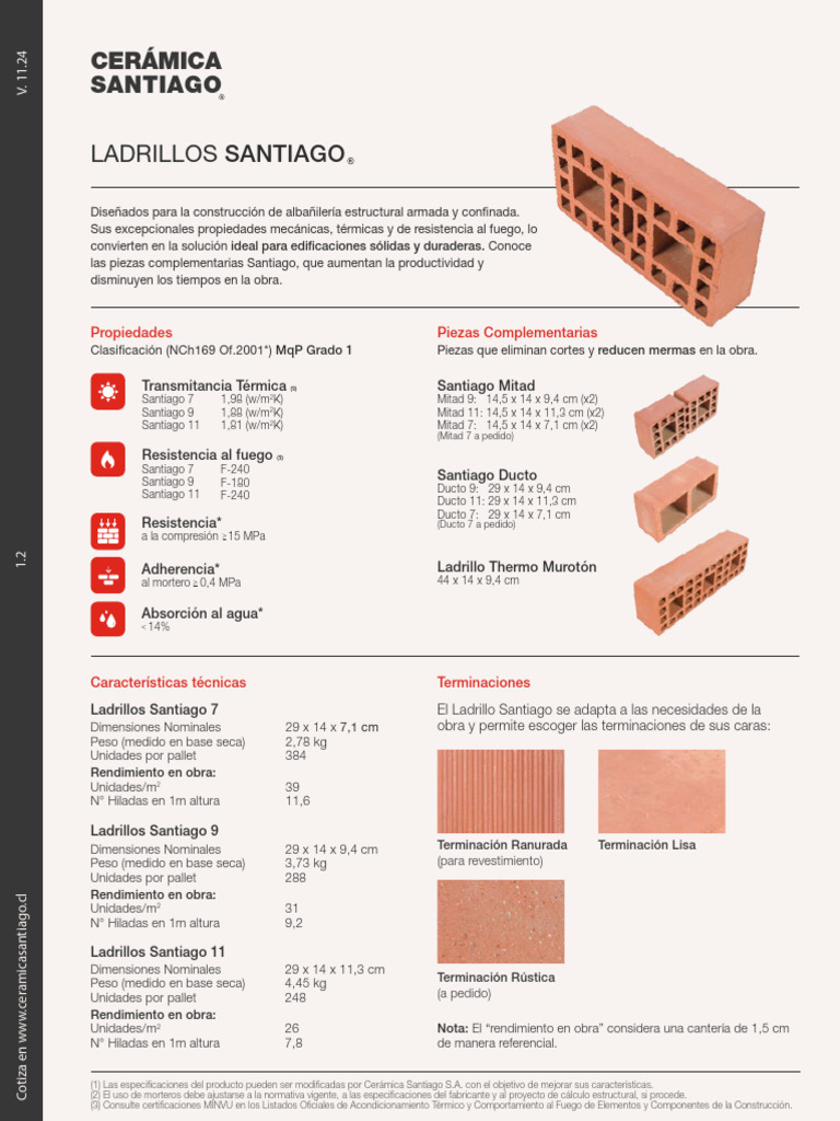 Ladrillo Santiago-V.11.24 | PDF | Ladrillo | edificio