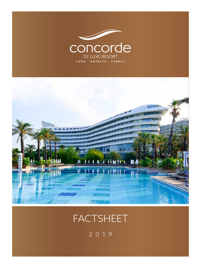 Concorde Deluxe Factsheet en | PDF | Meal | Restaurants