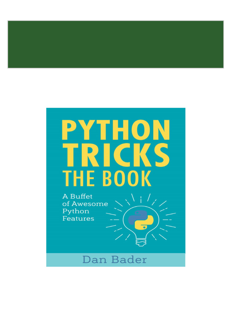 Python Tricks The Book 2024 Scribd Download | PDF | Leaf | Plants