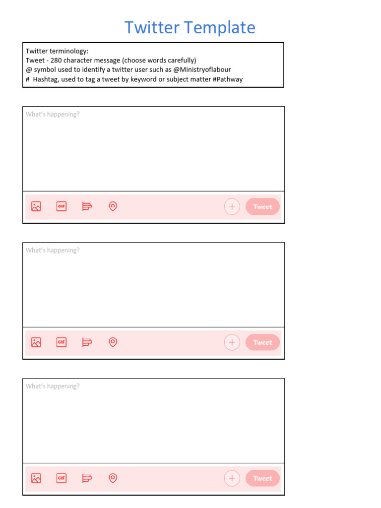 Twitter Template | PDF