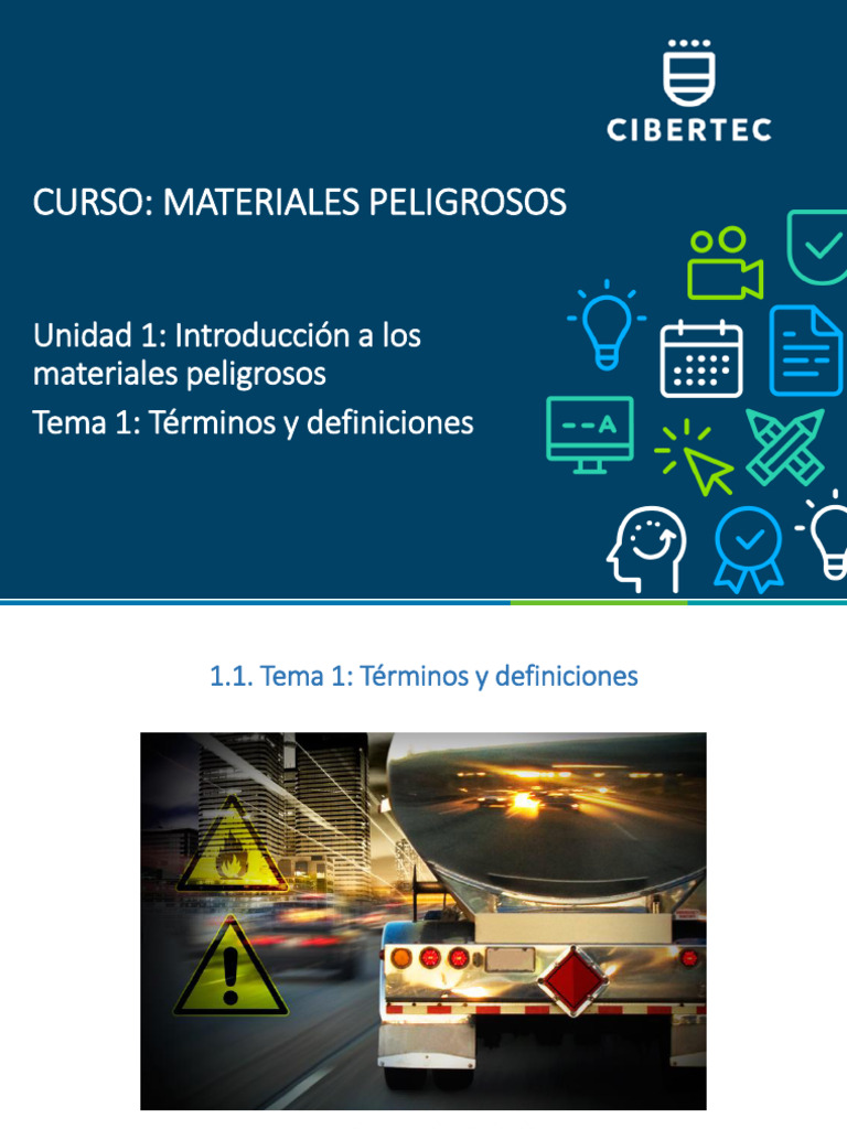 PPT Unidad 01 Tema 01 2022 03 Materiales Peligrosos (4633) | PDF | Mercancías peligrosas ...