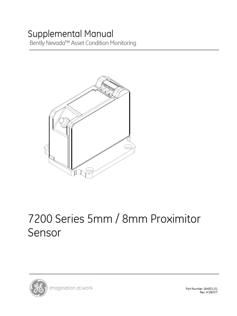7200 Series Proximitor Sensor Manual | PDF | Voltage | Electromagnetism
