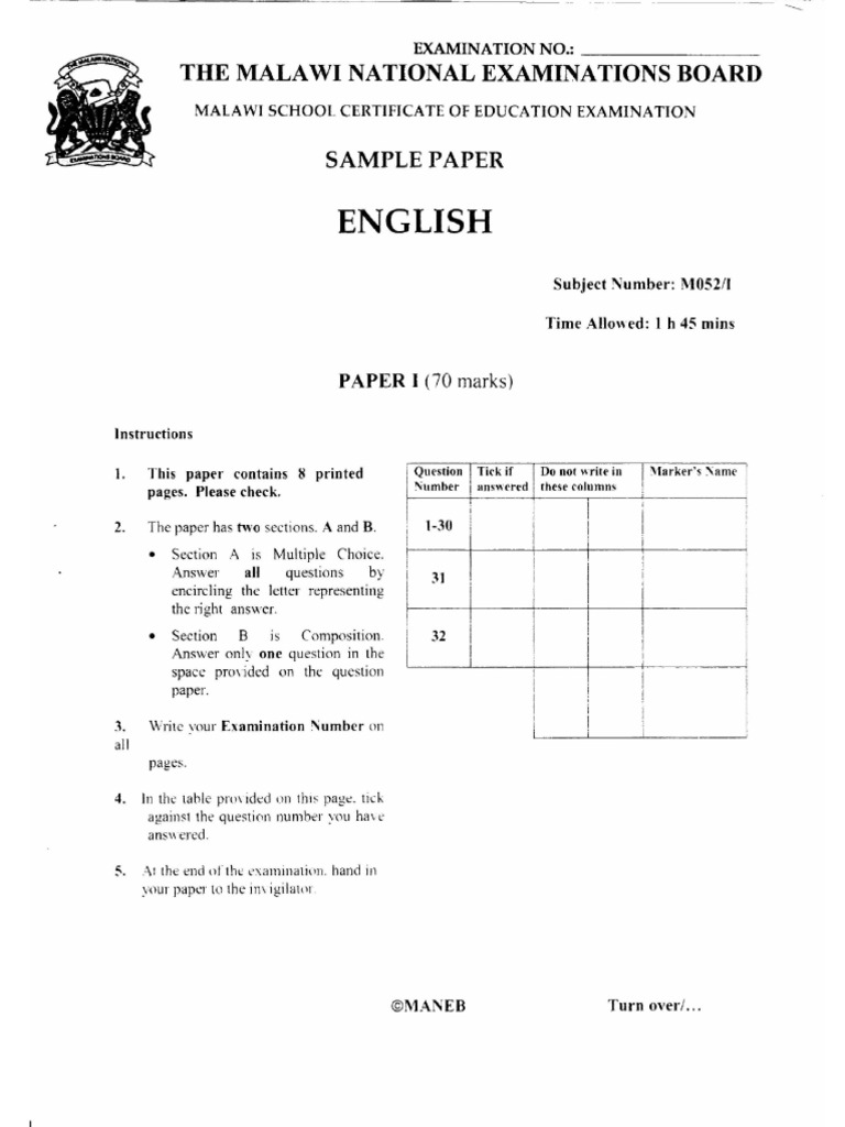 English_P1_(1) | PDF