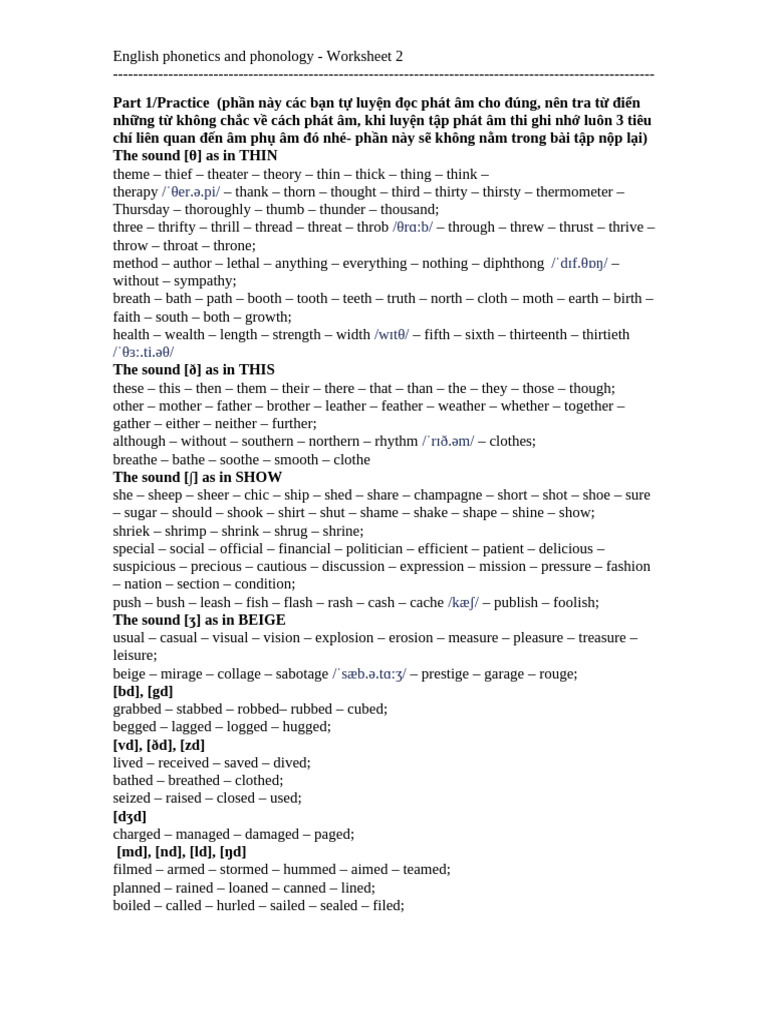 Phonetics and Phonology Assignment 2 | PDF | Phonetics | Human Voice