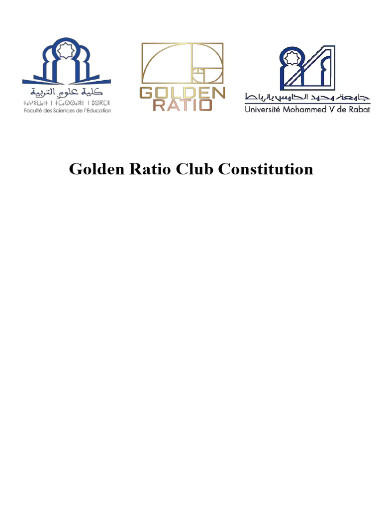 Golden Ratio Club Constitution (FSE) | PDF | Social Media | Popular ...