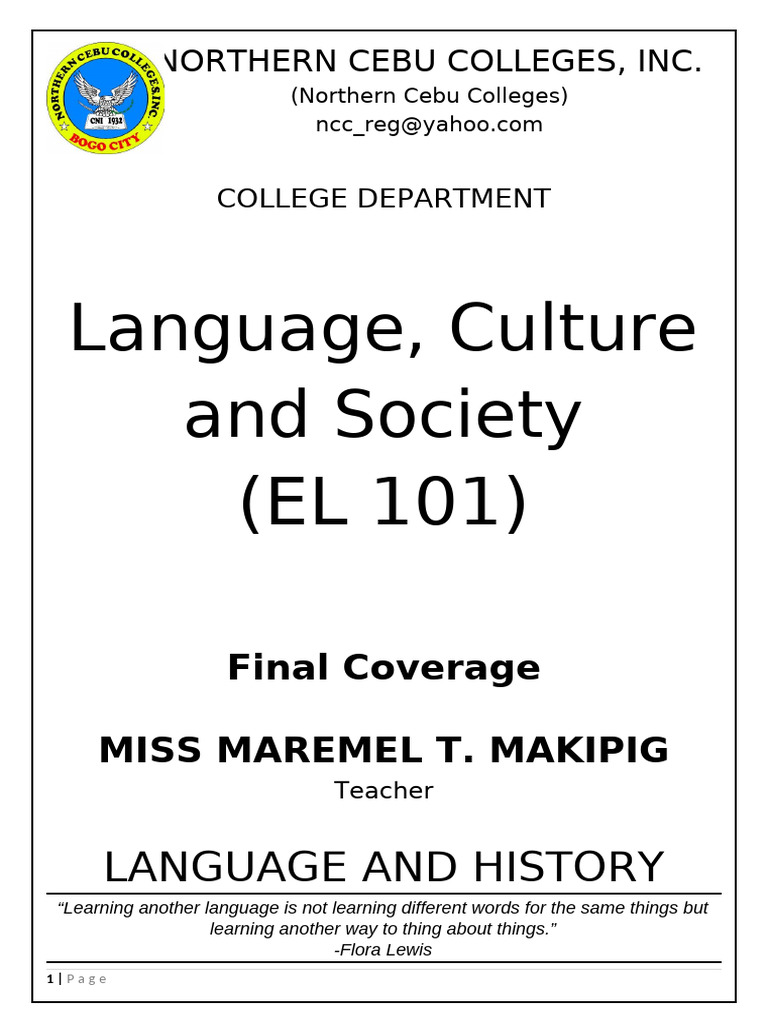 EL-101-final | PDF | Anglo Saxons | Great Britain