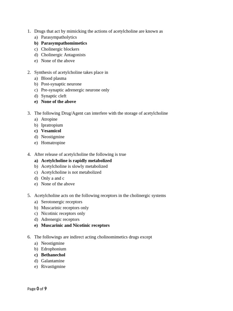 Pcl 3303 Exams_objectives Marking Scheme-1 | PDF | Acetylcholine ... Pcl 3303 Exams_objectives Marking Scheme-1 | PDF | Acetylcholine ...