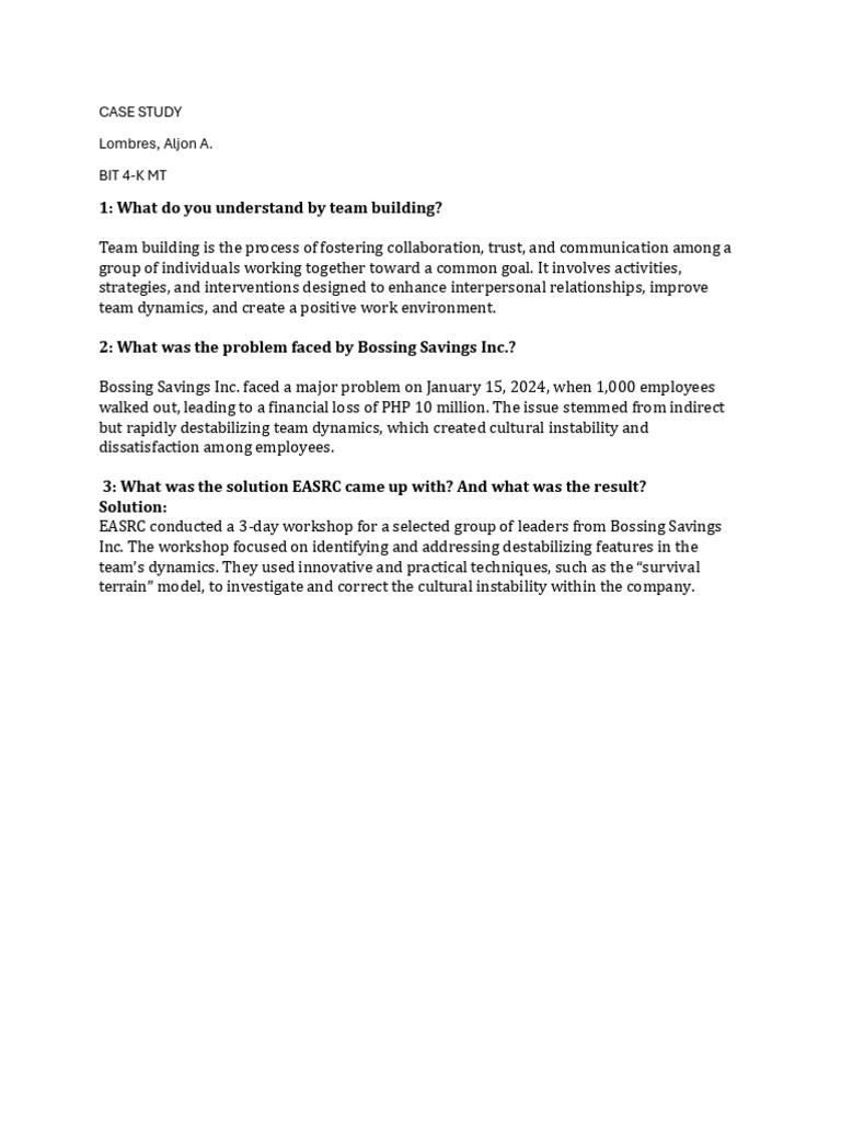 Case Study Ihrm | PDF