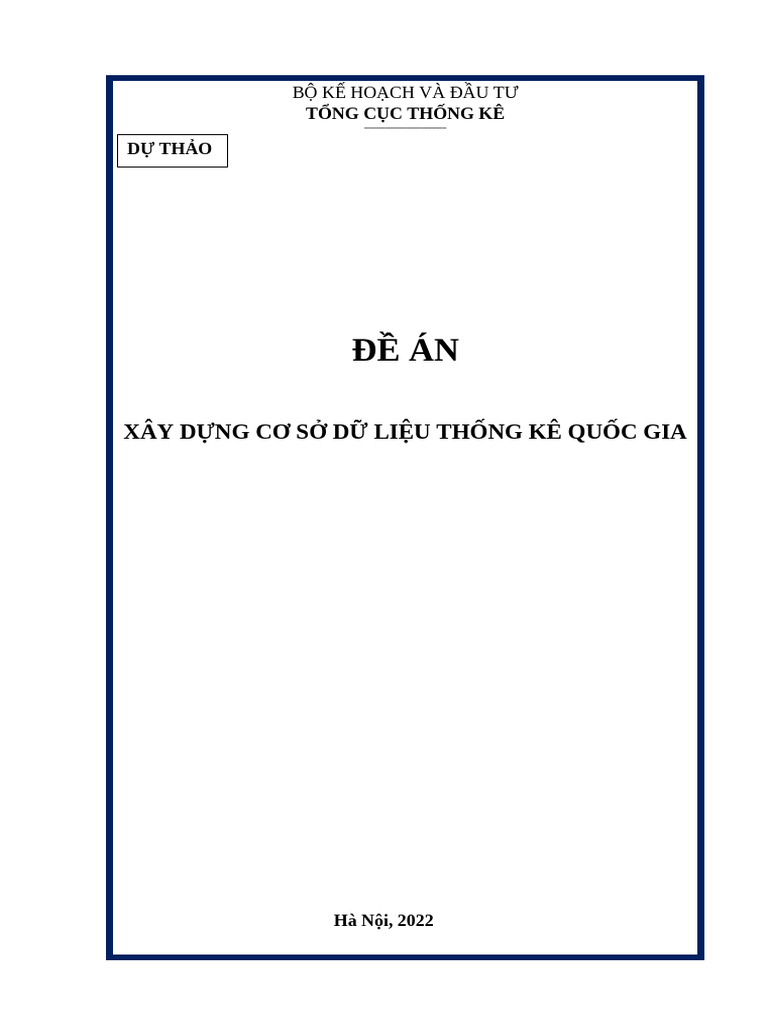 De An CSDL TK QG - TCTK | PDF