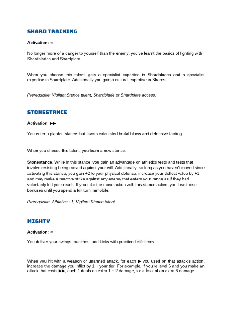 Shardbearer Tree Homebrew | PDF | Military