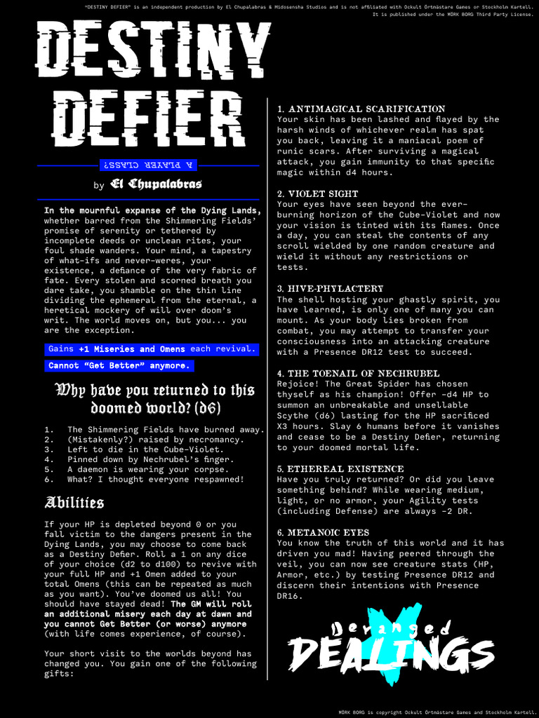 Destiny Defier - A5 Digital | PDF