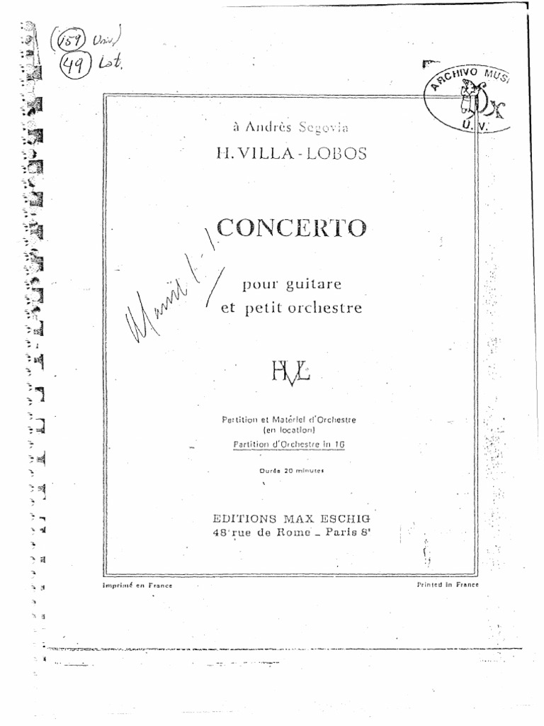 V Lobos Concierto Gt | PDF