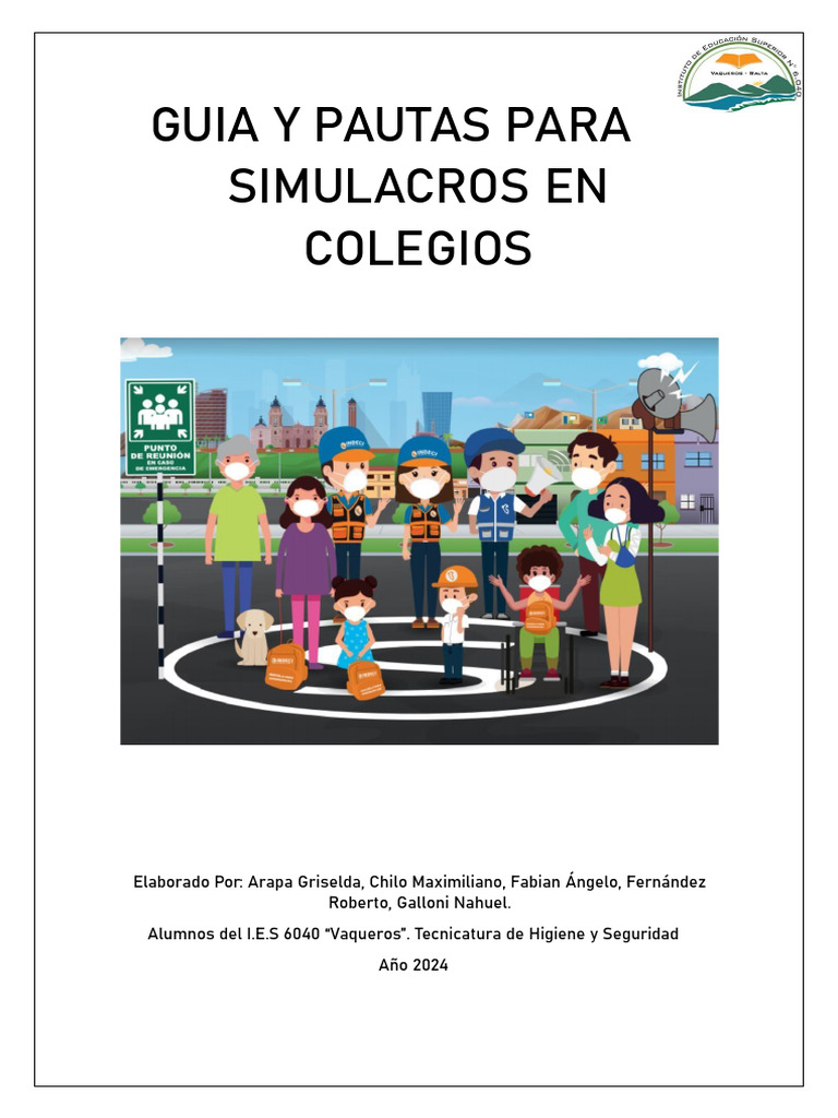 Simulacros Escolares: Guía Práctica | PDF | Simulación | Evaluación