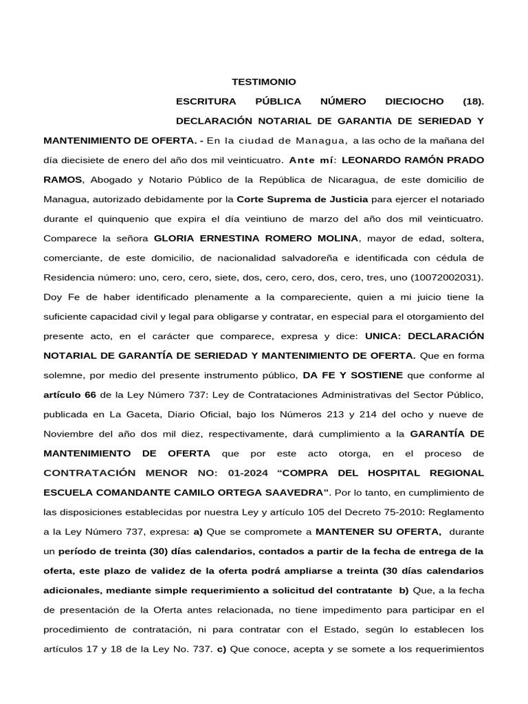 Seriedad de Oferta | PDF | Gobierno