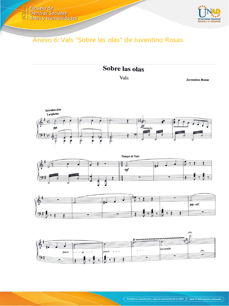 Anexo 6 - Vals Sobre Las Olas | PDF