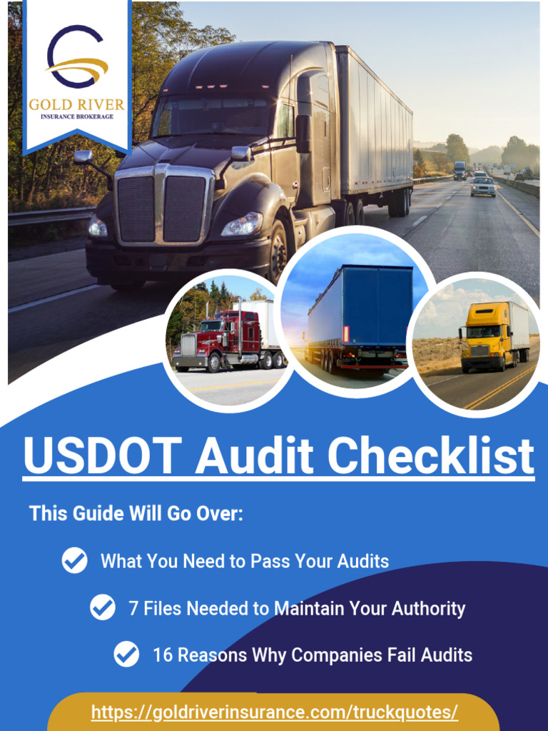 USDOT AUDIT Checklist Guide | PDF | Transport