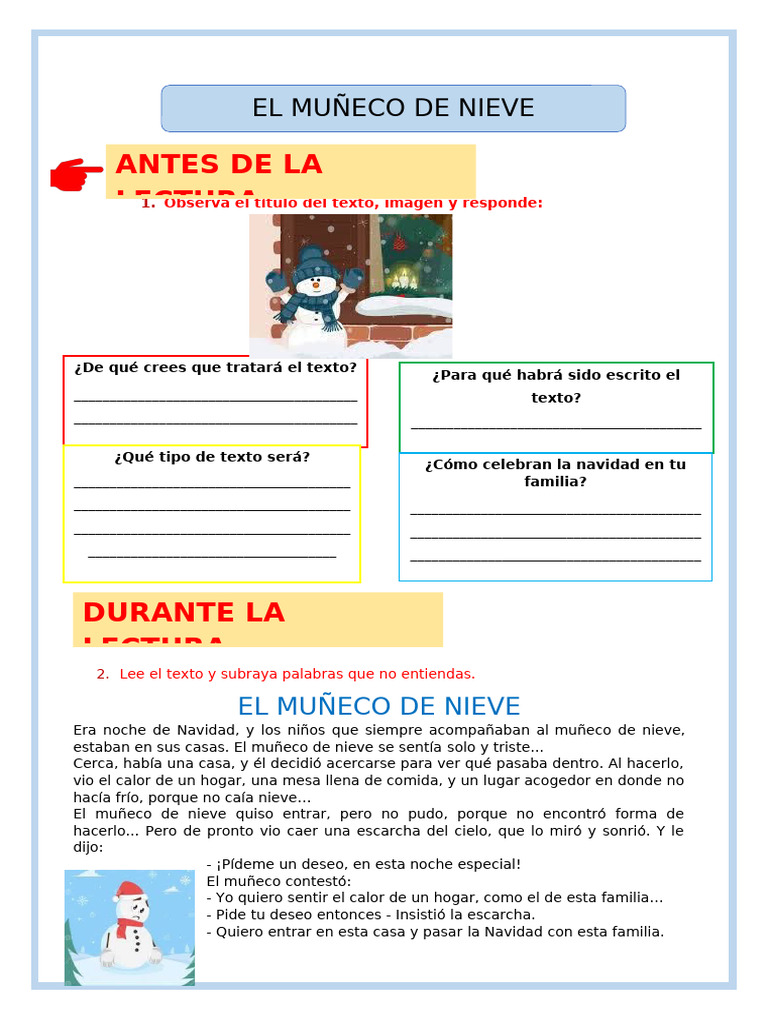 El deseo del muñeco de nieve | PDF