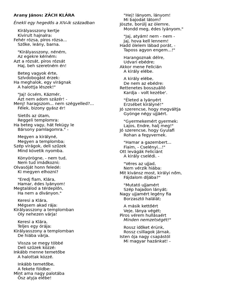 Ballada Szövegek | PDF