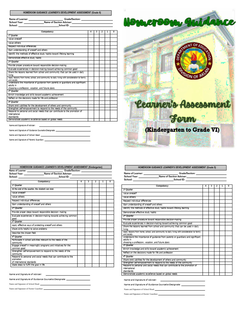 Editable Homeroom Guidance Portfolio | PDF | Decision Making | Learning