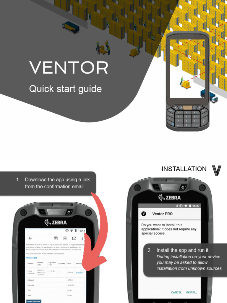 Ventor Quick Start Guide v2 | PDF | Image Scanner | Barcode