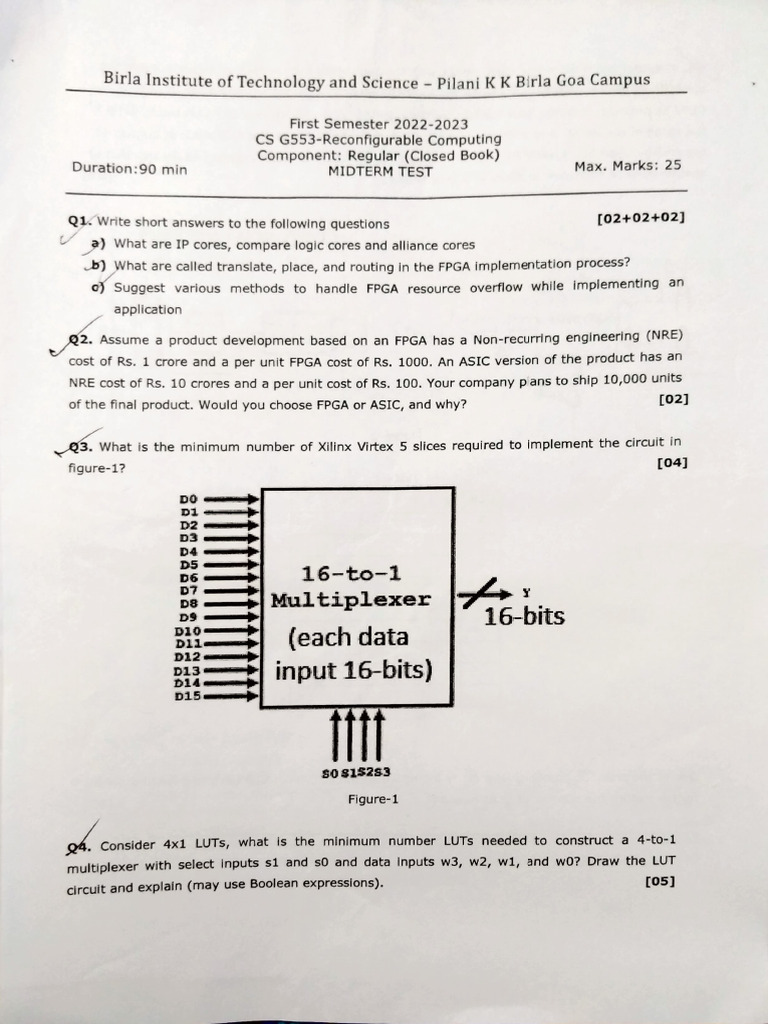 Rc midterm 2022 | PDF | Field Programmable Gate Array | Computer Science