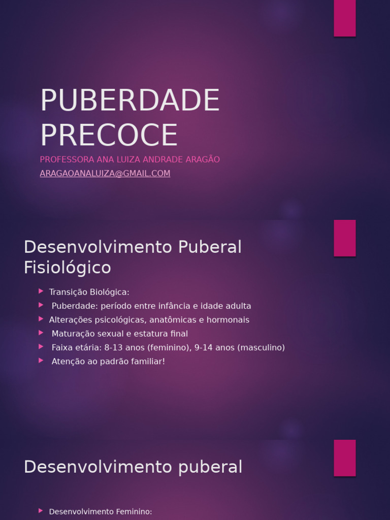 PUBERDADE PRECOCE.2024 | PDF | Puberdade | Sistema endócrino
