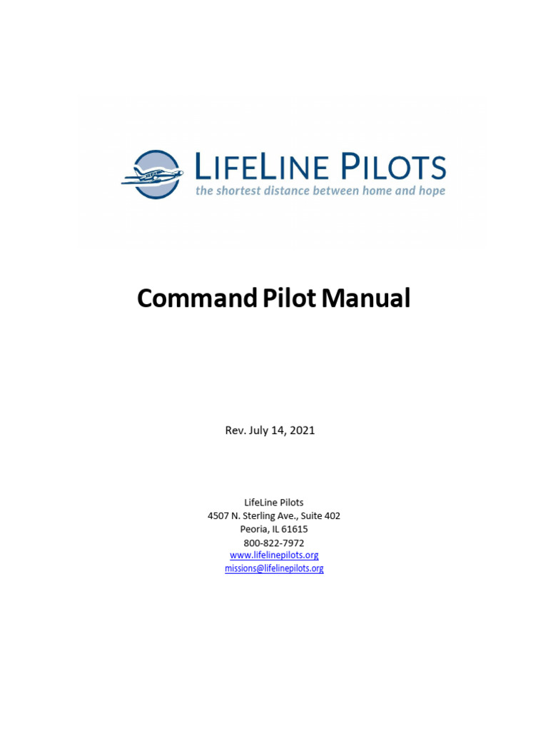 LLP Command Pilot Manual PDF | PDF | Instrument Flight Rules | Visual ...