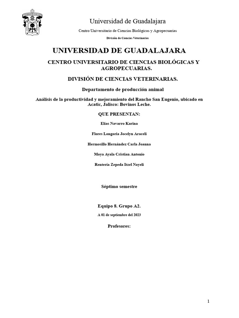 Proyecto Integrador Séptimo | PDF | Leche | Seguridad alimenticia