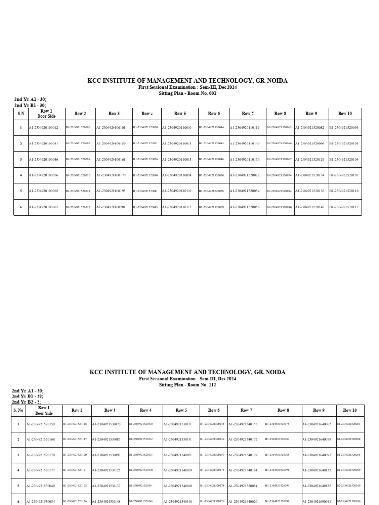 Plano de Assentos - Exame Sem-III 2024 | PDF | Xadrez