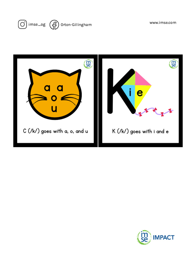 Orton-Gillingham K-2 Activity Sets | PDF