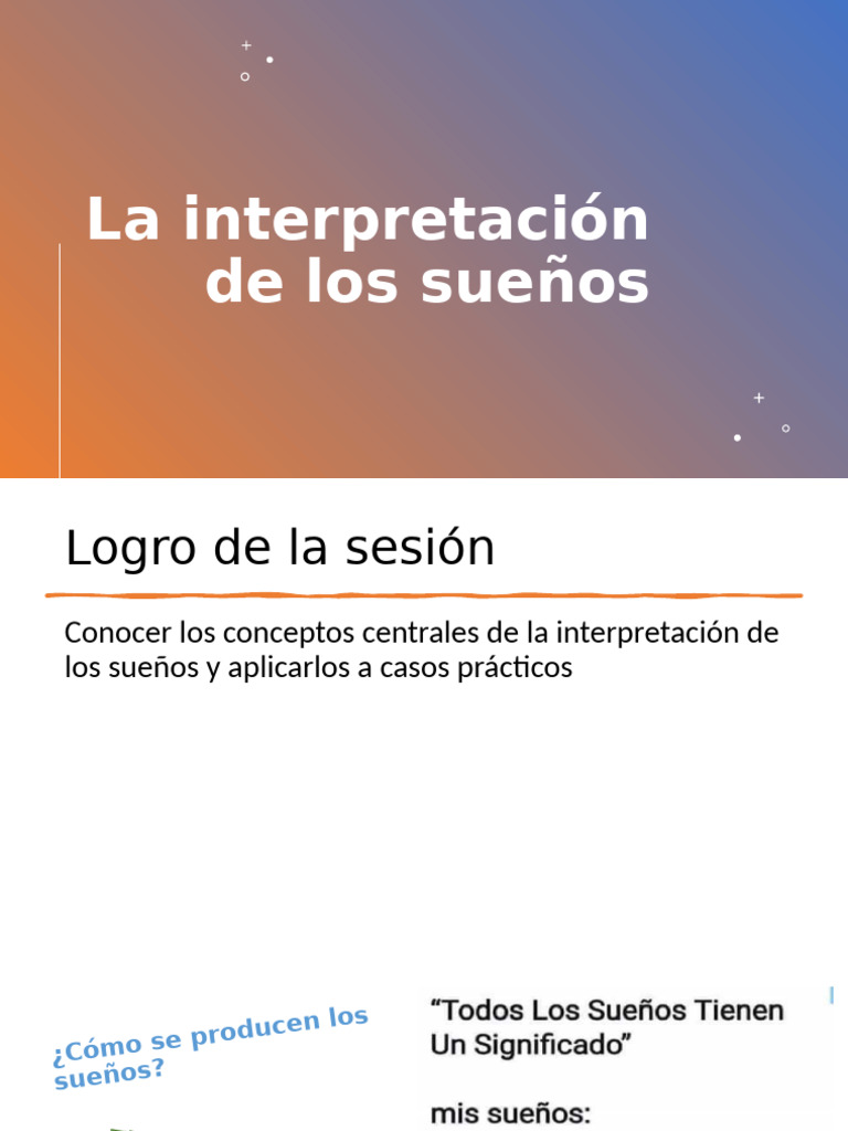 Interpretación de Sueños: Guía Práctica | PDF | Interpretación de ...
