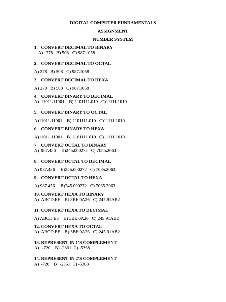 DCF Problem Assignments | PDF | Computer Architecture | Mathematical Notation