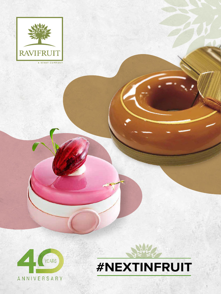 Ravifruit 40 Years Celebration Recipe Book | PDF | Cakes | Caramel
