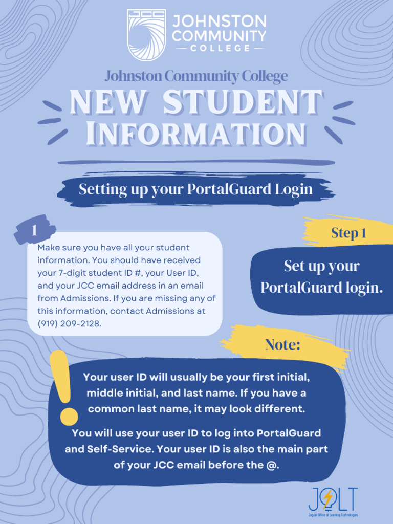 New Student Guide - Setting Up Your PortalGuard | PDF | Login | Password