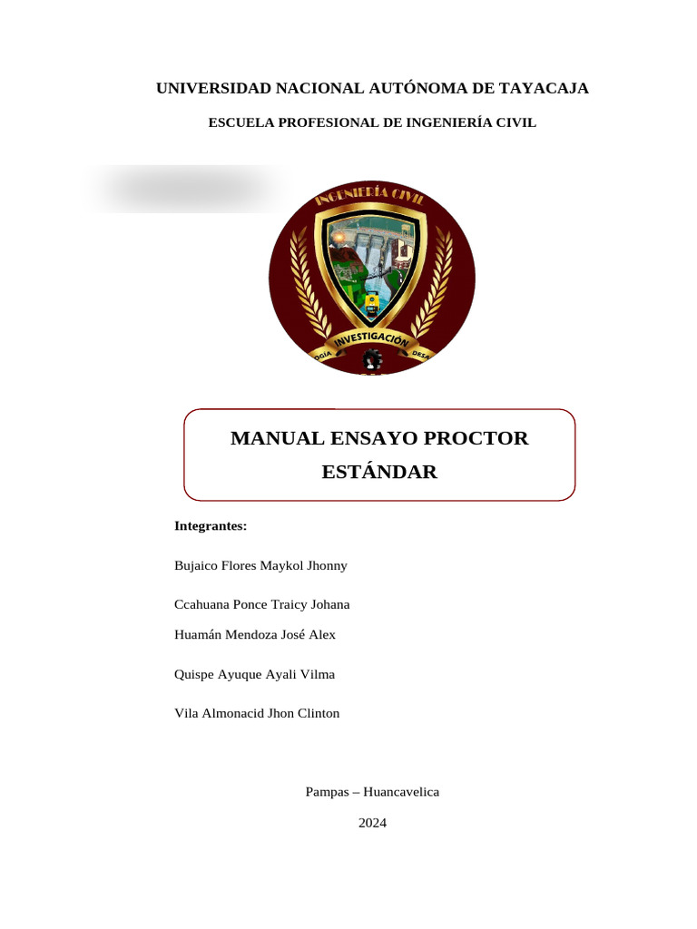 Manual Proctor Estándar | PDF | Densidad | Suelo