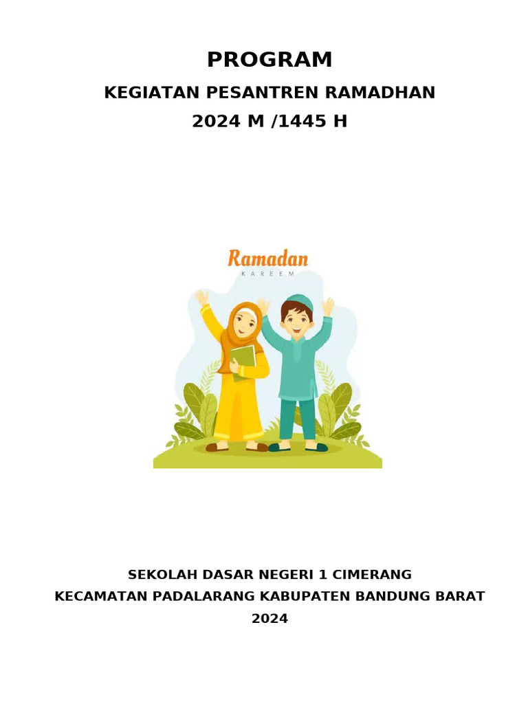 Laporan Sanlat Sdn 1 Cimerang 2024 | PDF