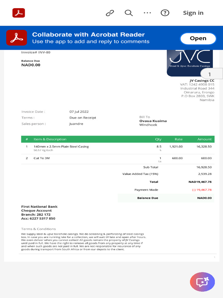 INV-80 - Adobe Cloud Storage | PDF