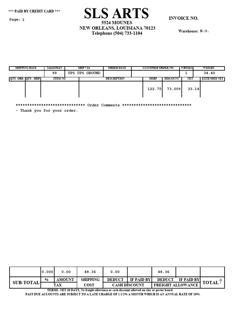 UPS Ground Invoice for Destiny Deals LLC | PDF | Money | Government ...