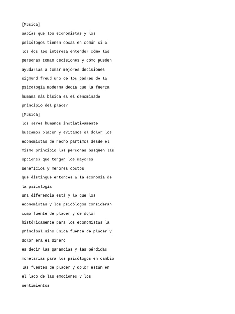 (Spanish (Auto-Generated) ) ¿Qué Es La Economía Del Comportamiento ...