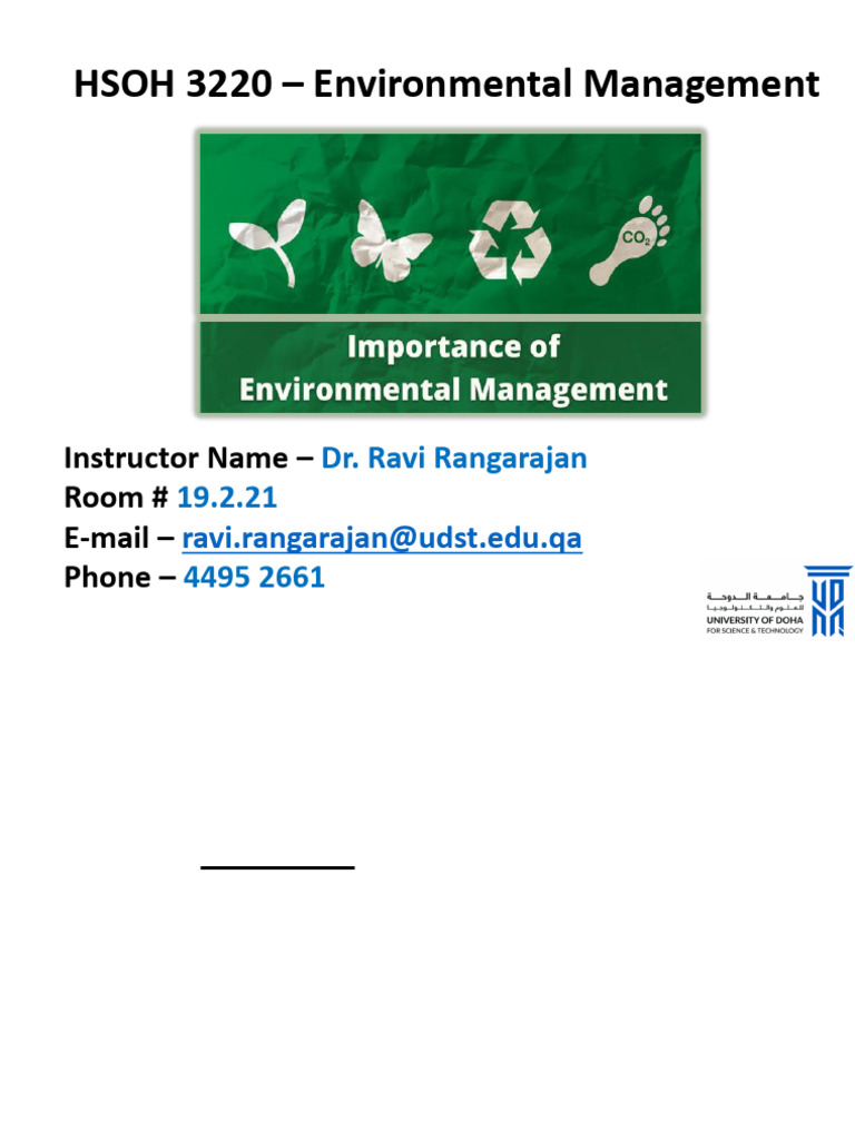 Lec 3_HSOH 3220 | PDF | Life Cycle Assessment | Environmental Impact Assessment