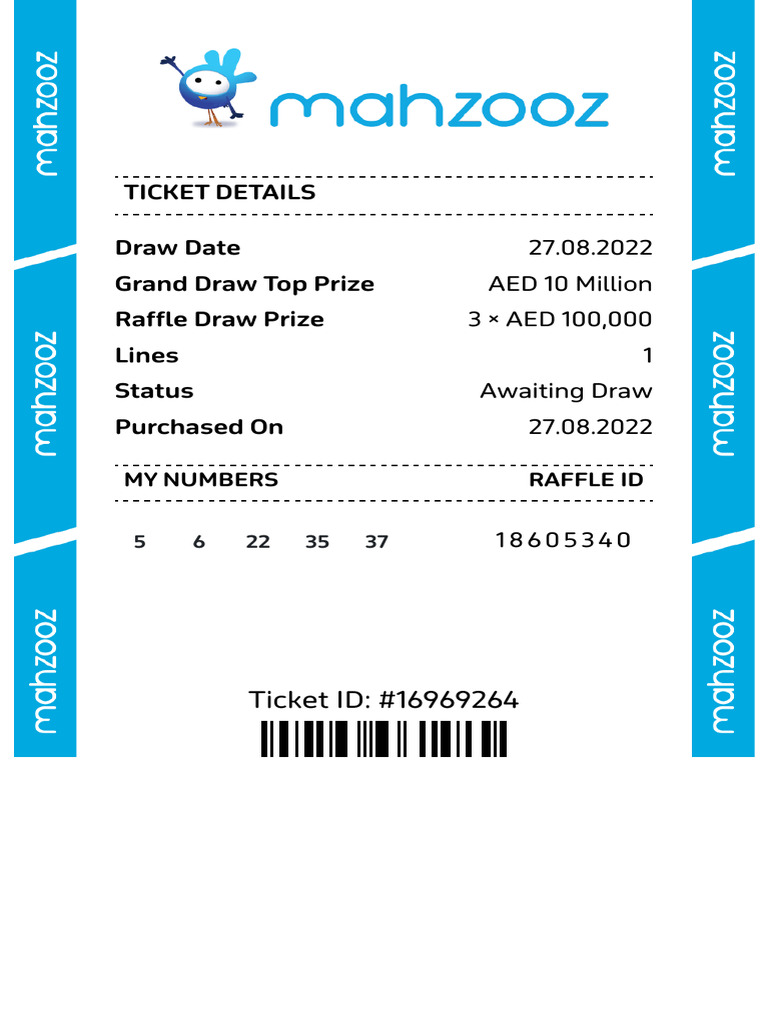 Ticket Detail Mahzooz 2 | PDF