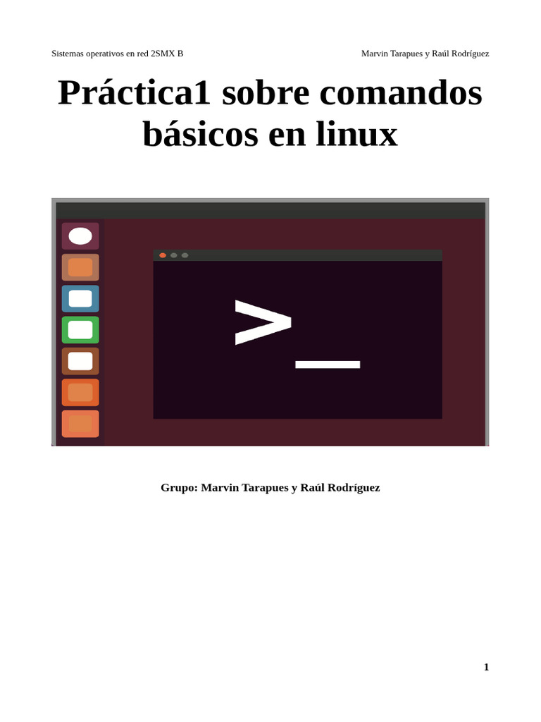 Comandos básicos de Linux en 2SMX B | PDF | Archivo de computadora ...