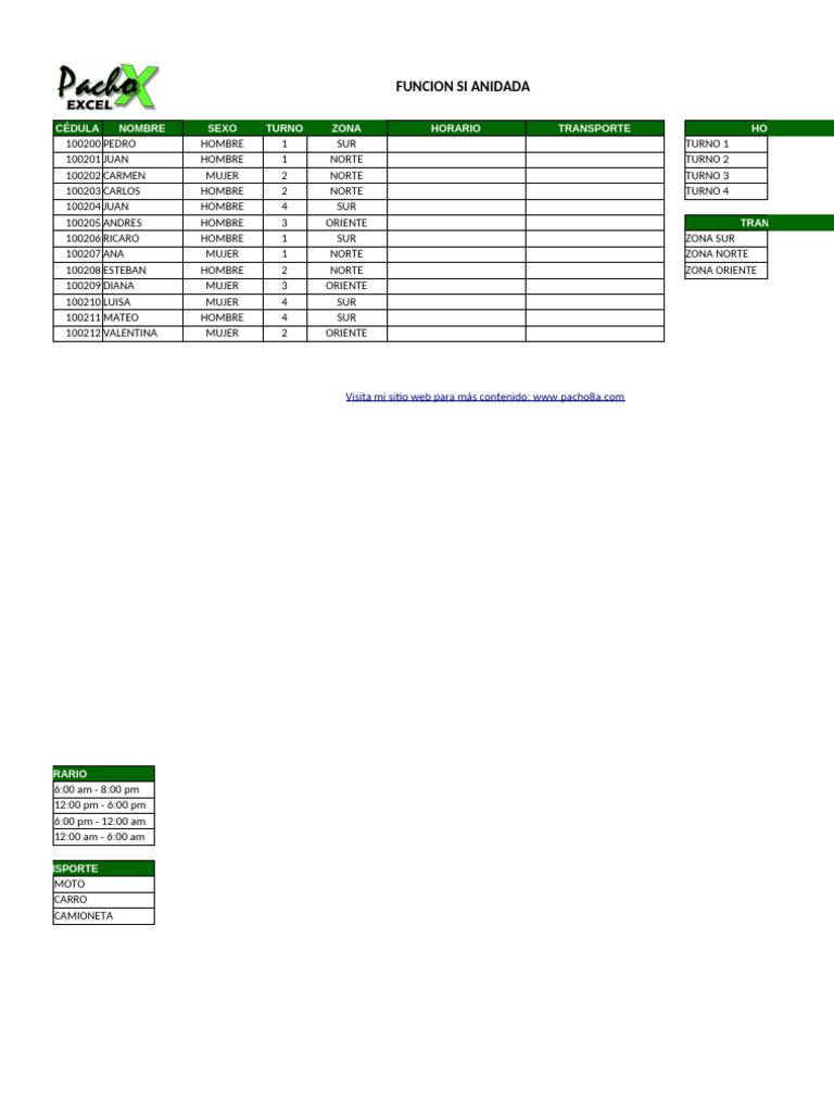 Función Si Anidada - 120304 | PDF