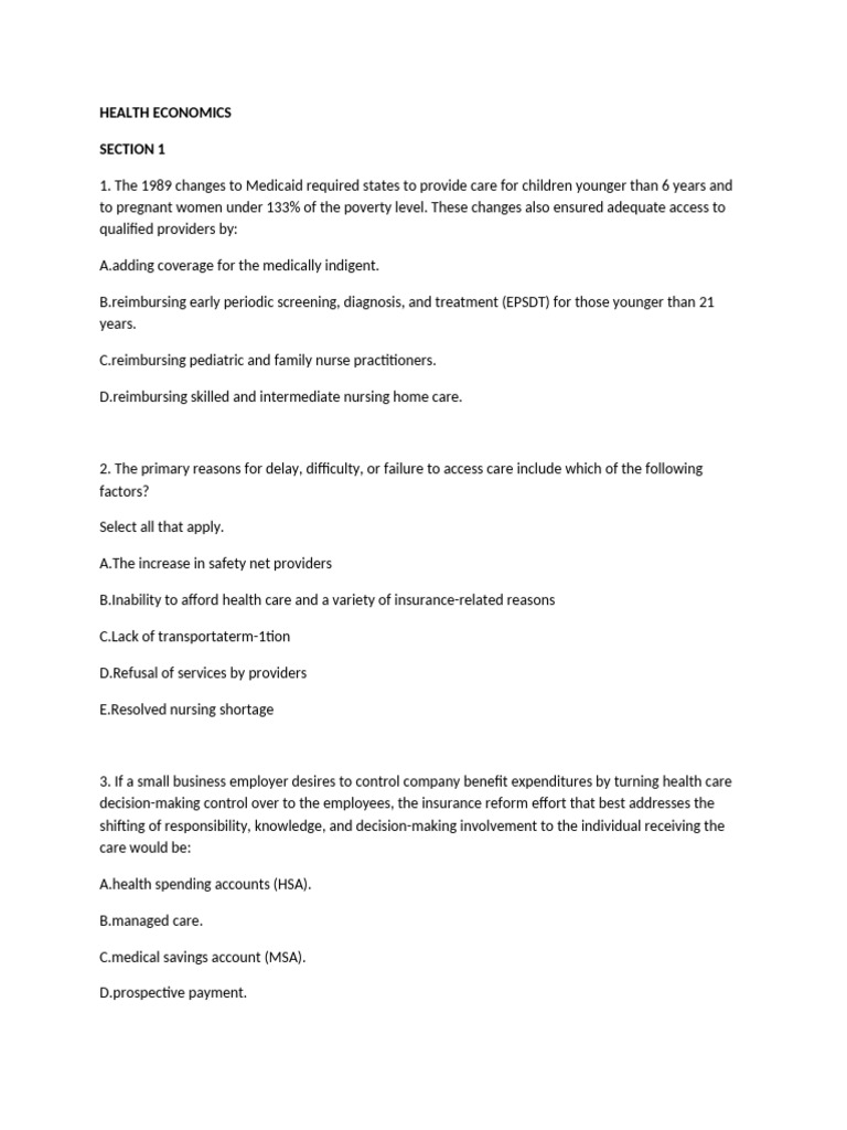 Health Economics Overview and Insights | PDF | Health Economics | Nursing