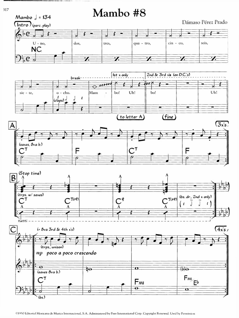 Mambo #8 - Pérez Prado | PDF