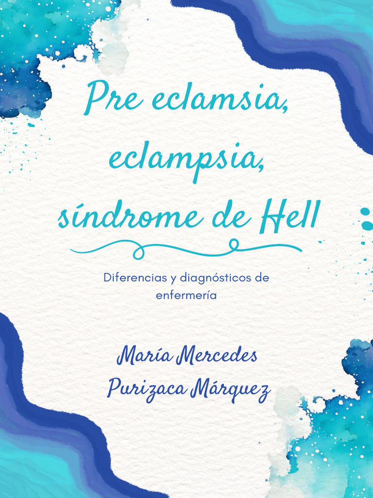 Documento A4 Portada Carátula de Proyecto de Arte y Creatividad Acuarelas Orgánico Azul y ...