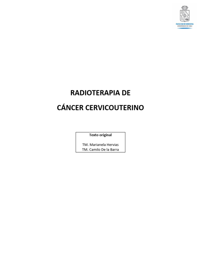 APUNTE_CERVICOUTERINO | PDF | Cáncer de cuello uterino | Cáncer