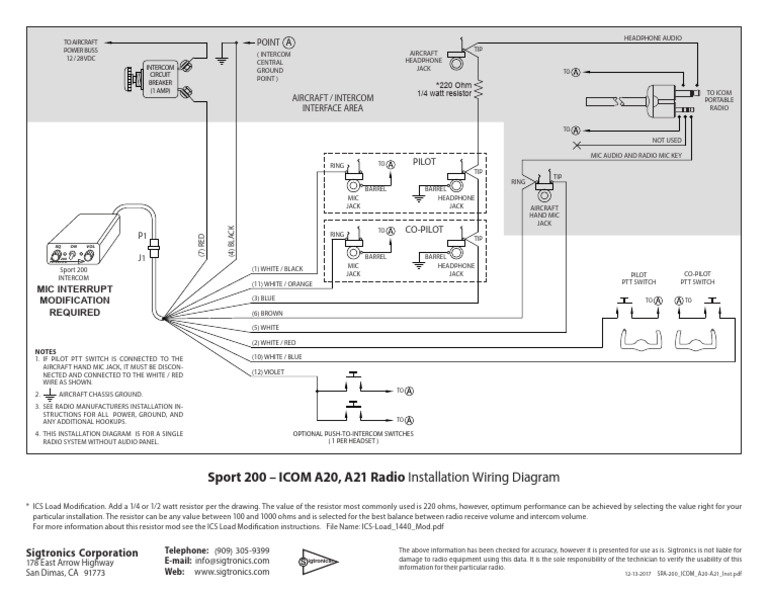SPA-200 ICOM A20-A21 Inst | PDF | Headphones | Resistor