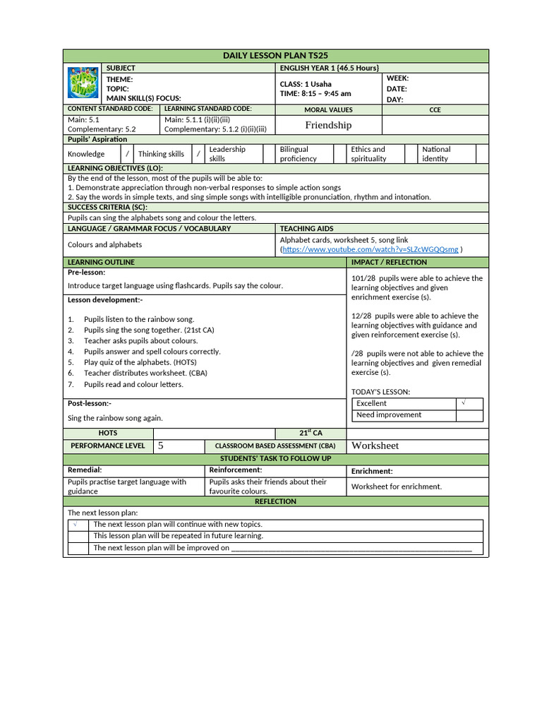 2.Week 14_Monday 24.06.2024 | PDF | Lesson Plan | Teachers