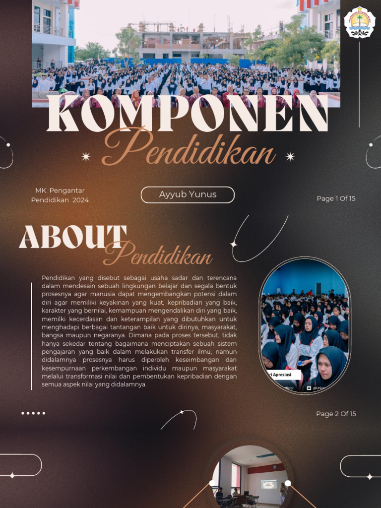 Komponen Pendidikan | PDF